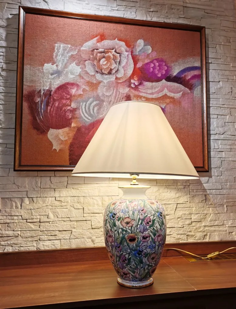 Svítidla KOLARZ Velká keramická stolní lampa Kolarz Giardino Panse 68 cm