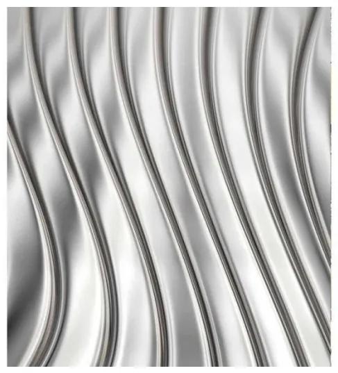 DIMEX | Vliesová fototapeta na zeď Kovové pásy MS-3-0299 | 225 x 250 cm | bílá, šedá