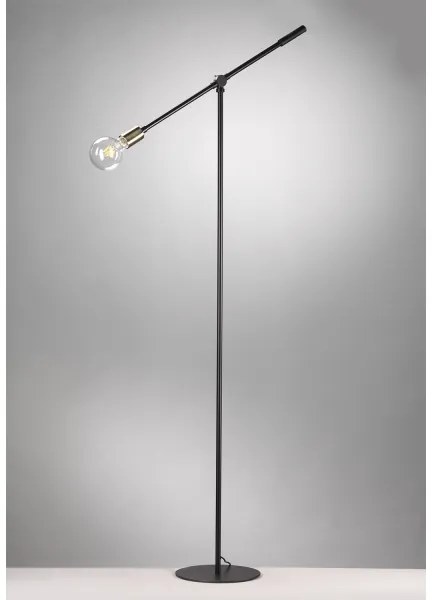 ONLI - Stojací lampa ASTE 1xE27/15W/230V černá/zlatá