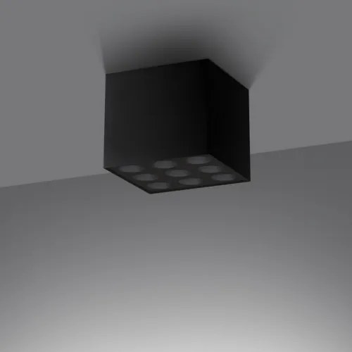 Stropní LED svítidlo SOLLUX OZZY černé 16W SL.1211