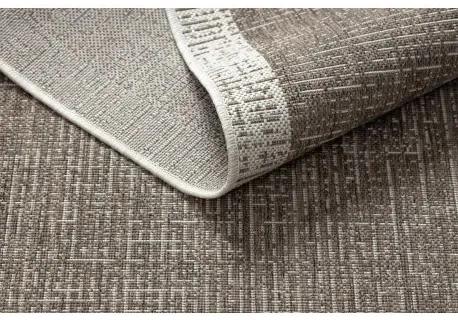 Dywany Luszczow Kusový koberec SIZAL FLOORLUX 20401 vzor rámu taupe / šampaňské Rozměr koberce: 200 x 290 cm