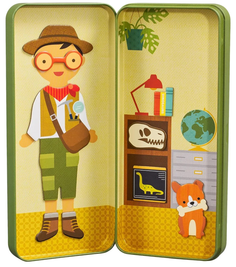 Petit Collage Magnetické puzzle Archeolog
