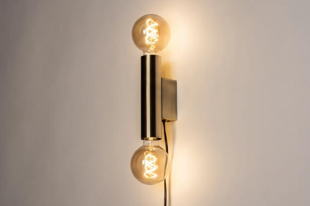 Nástěnné minimalistické svítidlo Galanta Gold