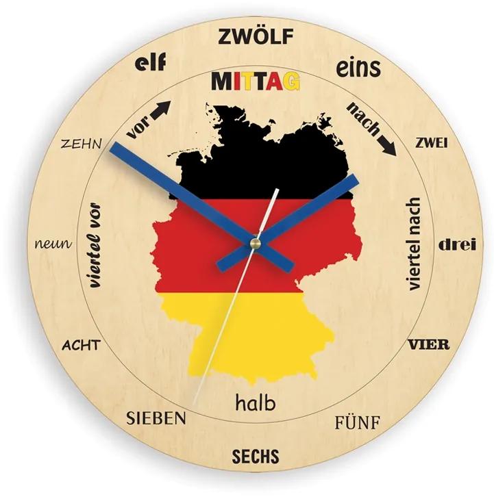 Nástěnné hodiny Germany hnědé