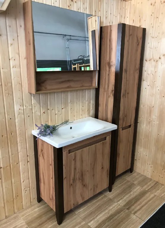 Lavedo Queen 90 Wotan Oak koupelnová skříňka s umyvadlem