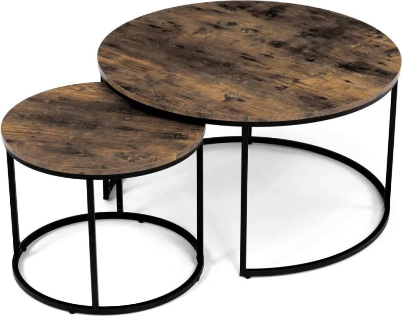 Konferenční stolek 80x80x45cm AF-3002 OLW, mdf, old wood
