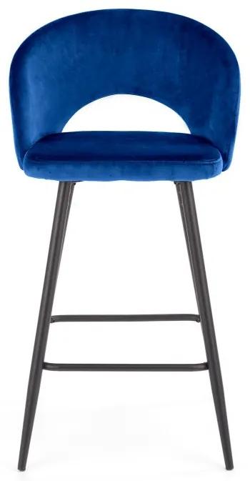 Barová židle- H96- Námořnická modř