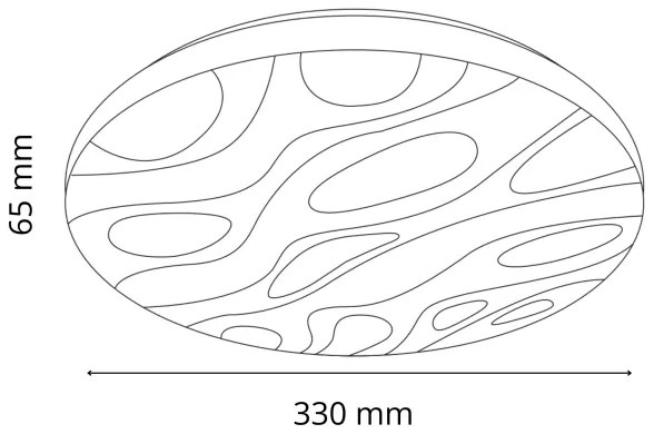 LED Koupelnové stropní svítidlo CLOUD LED/18W/230V pr. 33 cm IP44