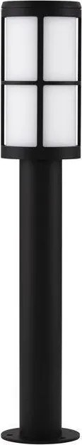 NV 9002860 Venkovní sloupkové svítidlo STONE černý hliník a akryl E27 1x12W 220-240V IP54 bez žárovky - NOVA LUCE