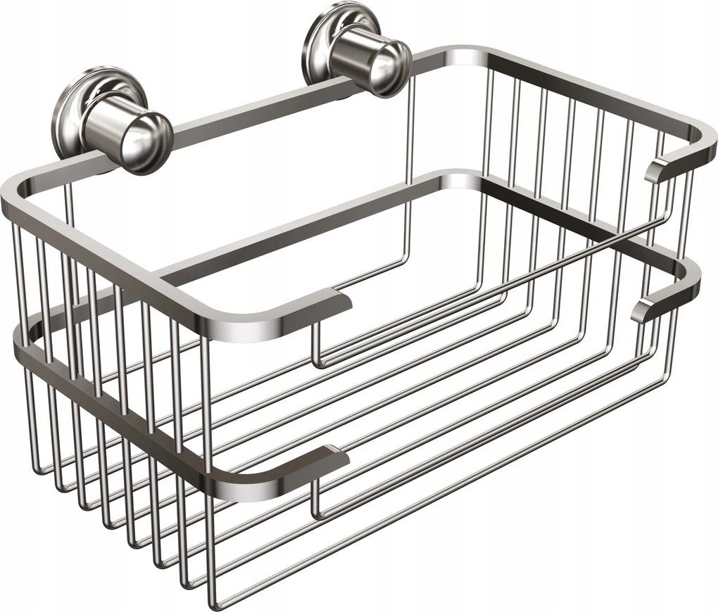 Obdélníkový sprchový koš (Chrom)