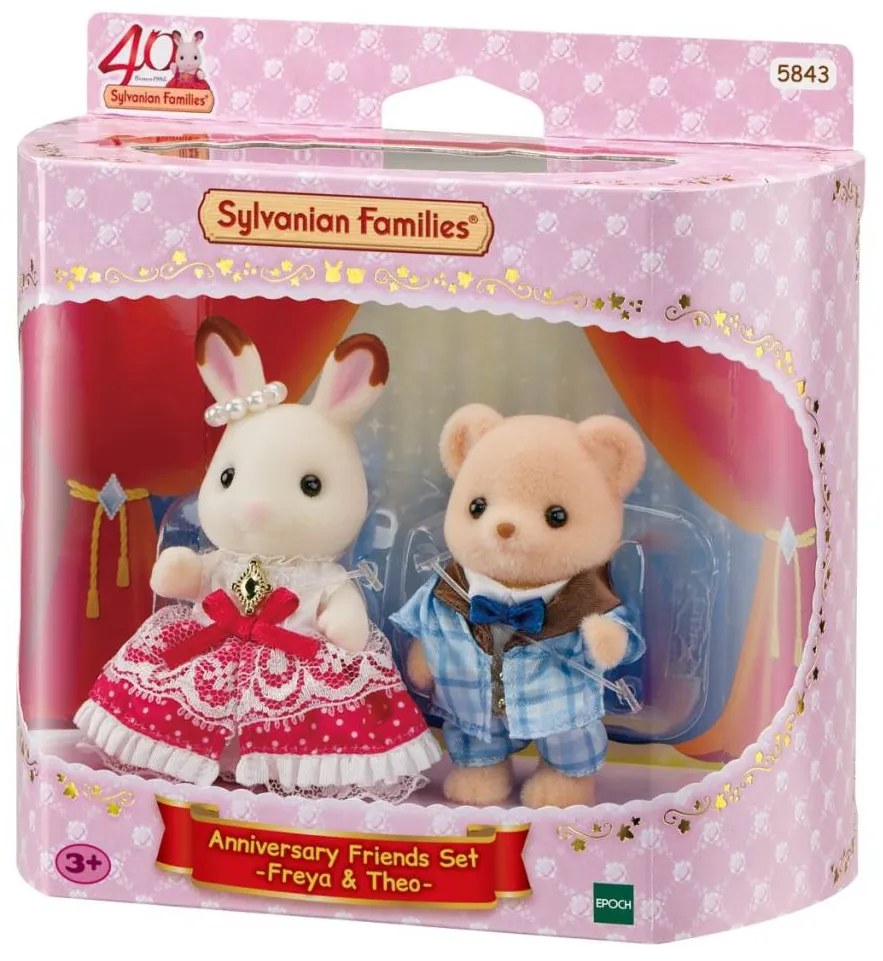 Sylvanian families 5843 narozeninová oslava ke 40. výročí freya a theo