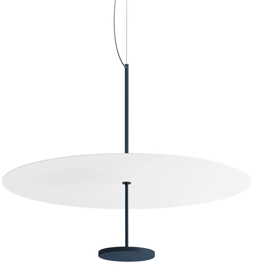 Linea Light Stilo_P, závěsné svítidlo pro nepřímé osvětlení, 32W LED 3000K, bílá/modrá, prům. 74,5cm