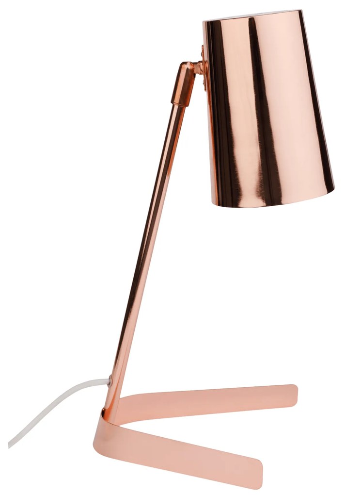 Stolní lampa FABEL kov rose gold