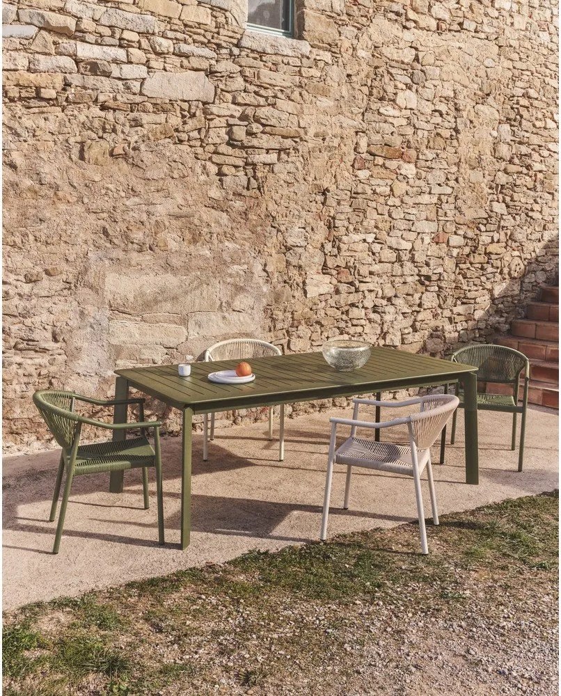 Kovový zahradní jídelní stůl 100x205 cm Brela – Kave Home