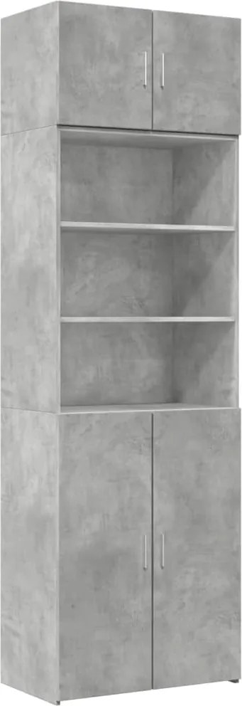 Úložná skříňka betonově šedá 70x42,5x225 cm kompozitní dřevo 3281318