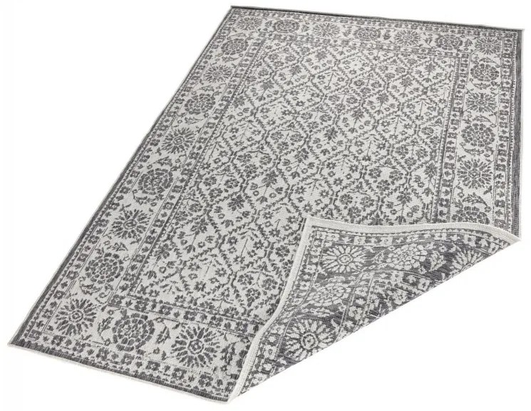 NORTHRUGS - Hanse Home koberce Kusový koberec Twin-Wendeteppiche 103116 grau creme – na ven i na doma Rozměry koberců: 200x290