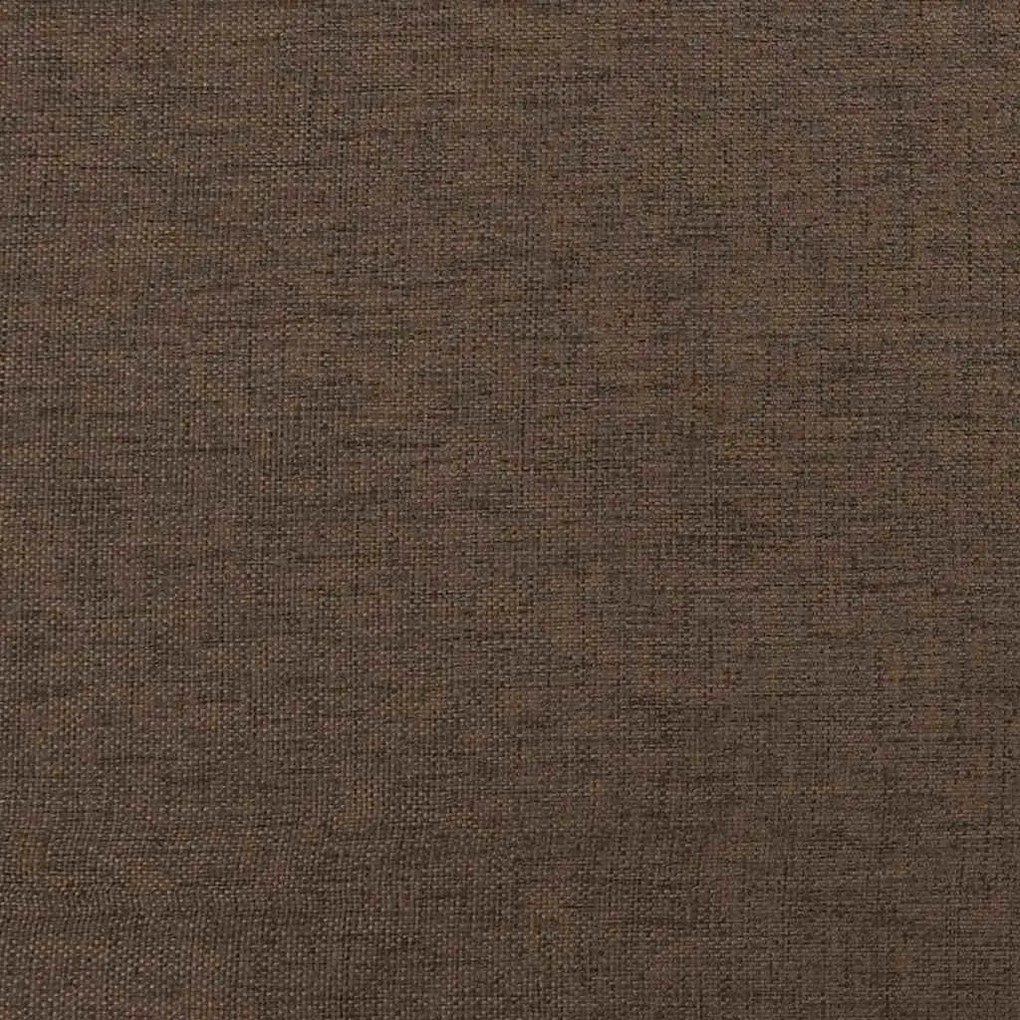 Relaxační křeslo s podnožkou hnědé textil 3097885