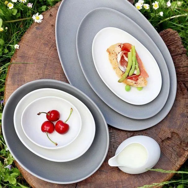 TESCOMA Talíř servírovací FANCY HOME Stones 25 cm, šedý