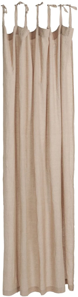 IB LAURSEN Bavlněný závěs Light Pink 140x220 cm, růžová barva, béžová barva, textil