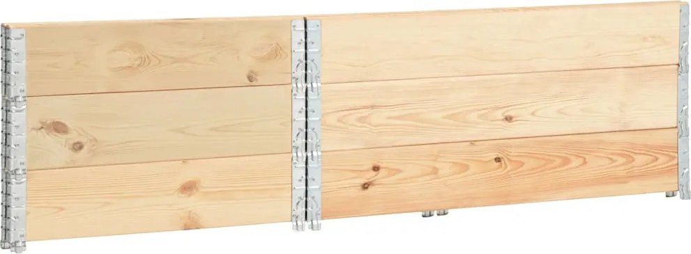 Vyvýšené záhony 3 ks 100 x 150 cm masivní borové dřevo 3055171