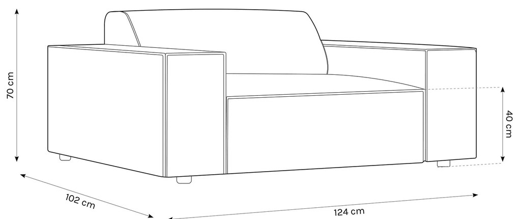 Křeslo judy samet tmavě šedé MUZZA