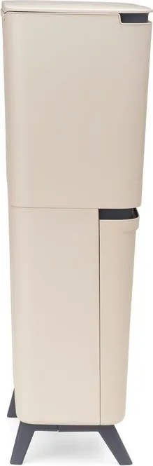 Béžový plastový odpadkový koš 25+10+10 l na tříděný odpad SortUp Recycle Hi – Brabantia
