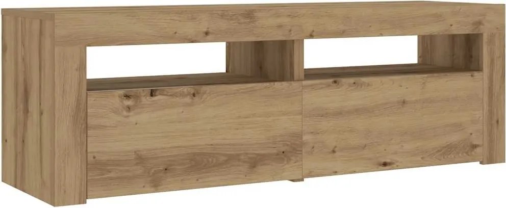 Noční stolky 2 ks s LED osvětlením dub artisan 60 x 35 x 40 cm 3329162