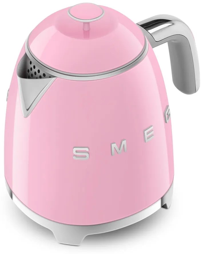 Růžová rychlovarná konvice z nerezové oceli 800 ml Retro Style – SMEG