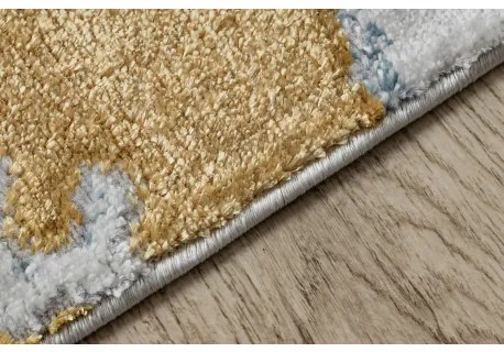 koberec EMERALD výhradní 1023 glamour, stylový abstrakce modrý / zlato velikost 140x190 cm | krásné koberce cz