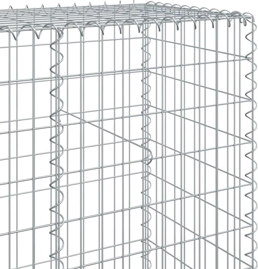 Gabionový koš s víkem 1 200 x 50 x 200 cm pozinkované železo 3295177