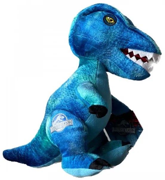 Plyšák Jurský Svět T-rex modrý 30 cm