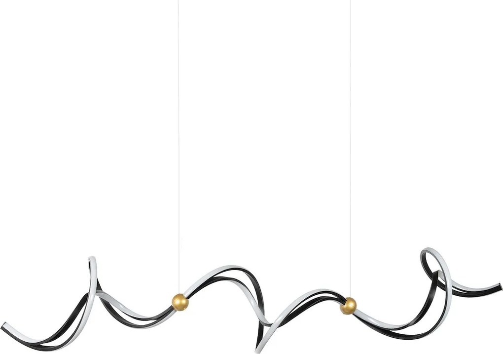 Závěsné LED svítidlo Colia, 1x LED 55w, 4000k, b/g