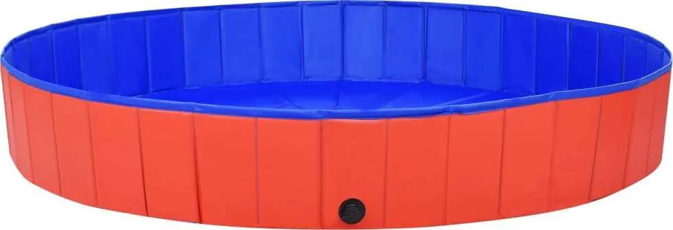 vidaXL Skládací bazén pro psy 200 x 30 cm PVC [92600] Barva: Červená