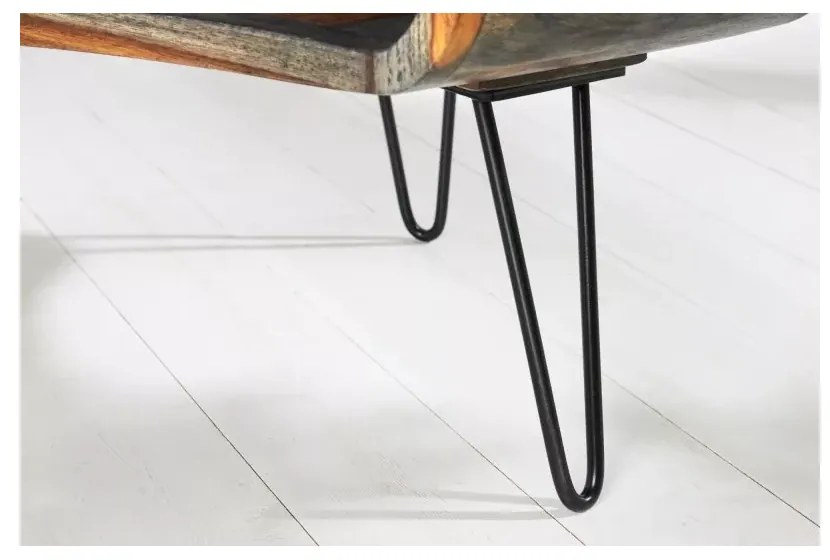 Massive home | Konferenční stolek ORGANIC SMOKE 70 CM masiv sheesham