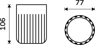 Nimco Pohárek na kartáčky TIMO - TIC 58-90