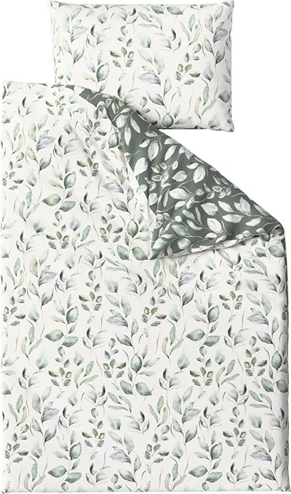 Povlečení z mikrovlákna DREAMFLOR zelené Rozměr povlečení: 2 ks 70 x 90 cm | 200 x 220 cm