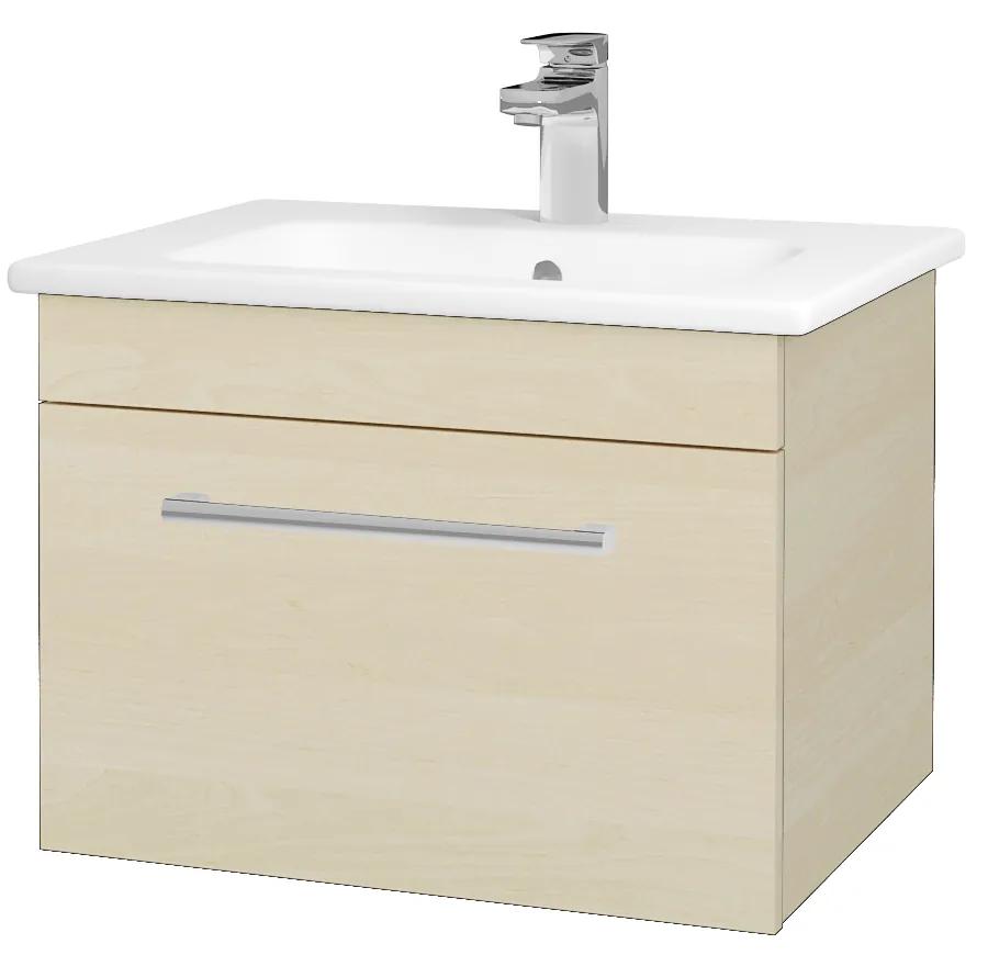 Dřevojas Koupelnová skříň ASTON SZZ 60 Varianta: N01 Bílá lesk / Úchytka T04 / D02 Bříza