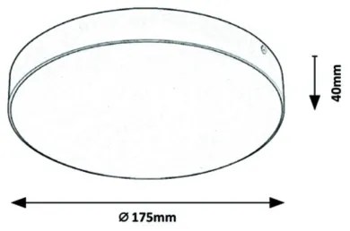 Rabalux - LED Stropní svítidlo LED/18W/230V 2800-6000K IP44 černá