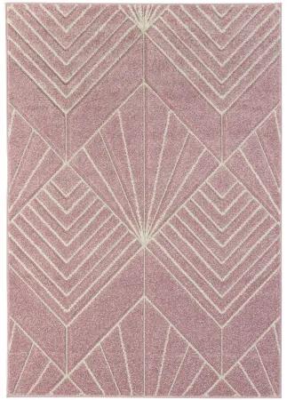 Koberce Breno Kusový koberec PORTLAND 58/RT4R, Růžová, Vícebarevné, 160 x 235 cm