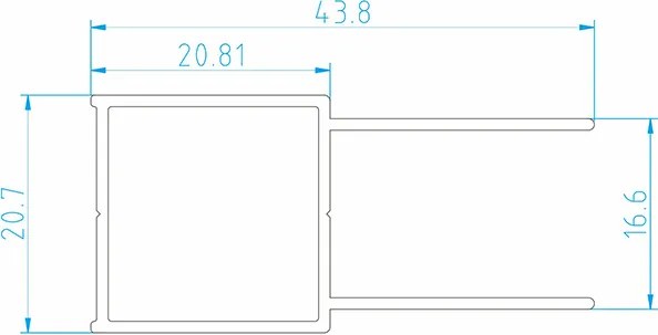 BPS-koupelny Prodlužovací profil na stěnu s dveřmi HYD-PP02B černá