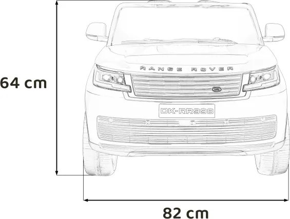 Elektrické autíčko Range Rover SUV Lift černé