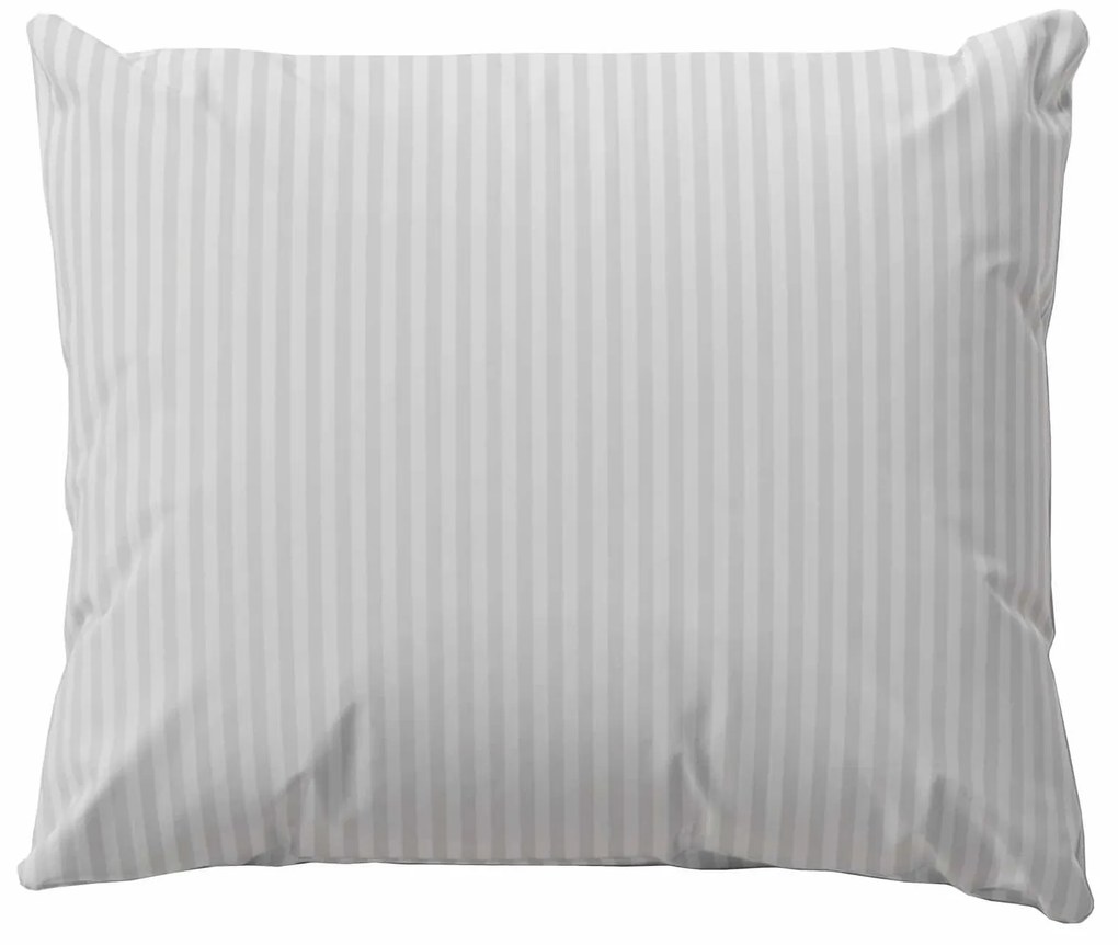 Detexpol Damaškové povlečení 180x200 stříbrné jednobarevné pruhy 1 cm Pure