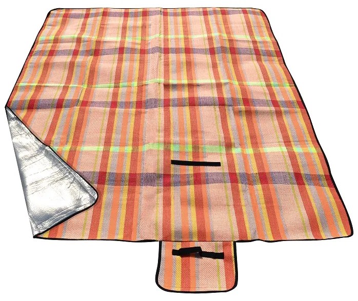 Pikniková deka CALTER® ONE, 150x130 cm, oranž pruh