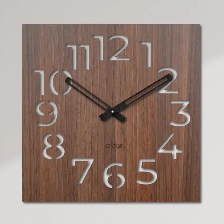 Moderní dřevěné nástěnné hodiny | Minimalistický design do interiéru I SENTOP HDFK033