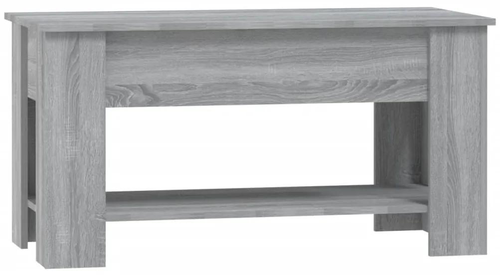 Konferenční stolek šedý sonoma 101x49x52 cm kompozitní dřevo - Default Title