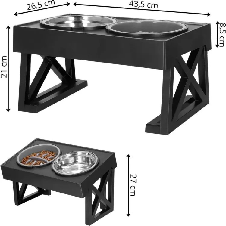 Nerezové misky se stojanem 2v1 SPRINGOS PA0333