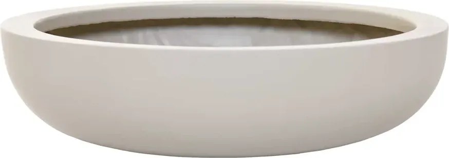 Mísa na květiny PLANA, sklolaminát, průměr 34 cm, krémová, outlet