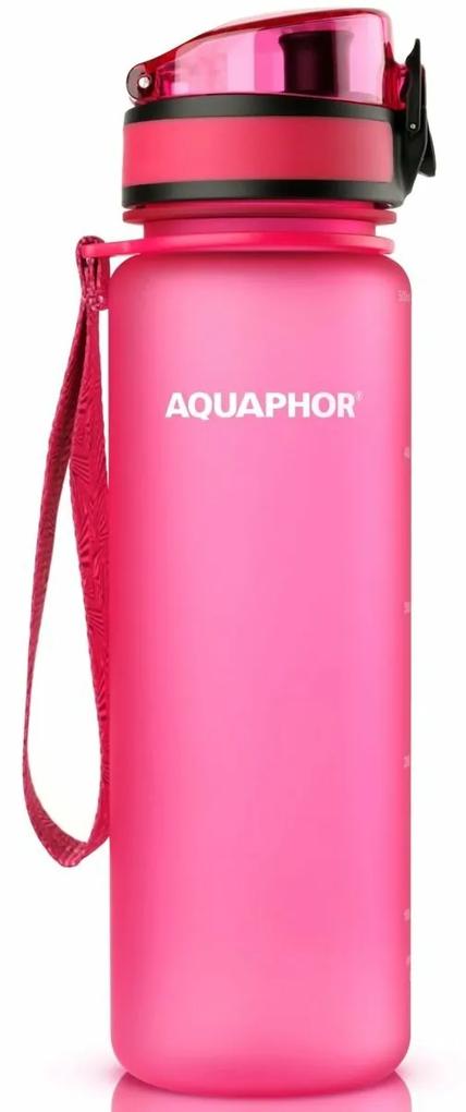 Aquaphor Filtrační láhev City 0,5 l, růžová
