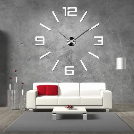 Moderní nalepovací hodiny na zeď z plexiskla – tichý chod I SENTOP X0037