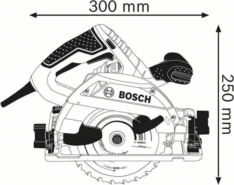 Elektrická okružní pila Bosch GKS 55+ GCE 0601682100